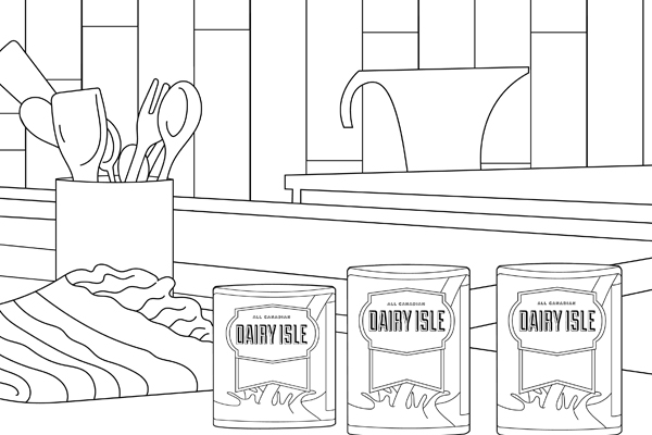 Colouring Pages - Dairy Isle